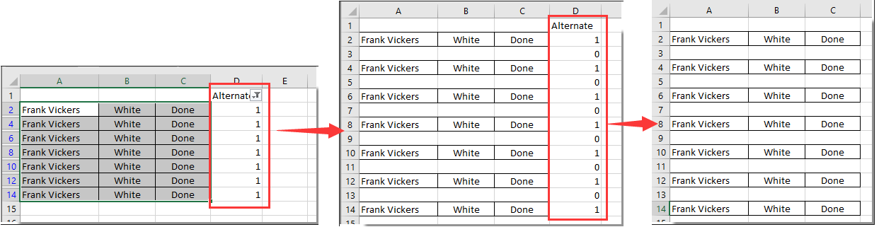 How To Paste Data In Alternate Blank Rows In Excel 