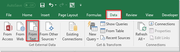 How to create a Pivot Table from Text file in Excel?