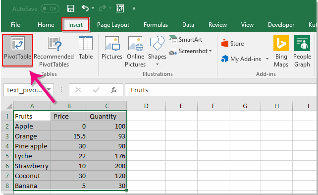 How To Create A Pivot Table From Text File In Excel