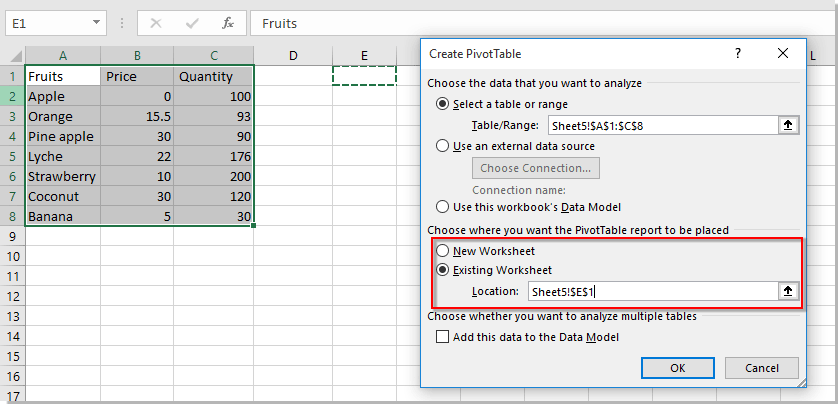 How to create a Pivot Table from Text file in Excel?