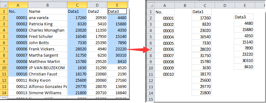 How To Print Selected Columns Together On One Page In Excel 