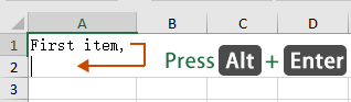 Add multiple lines in one cell in Excel – easy guide