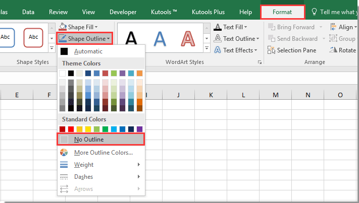 How To Remove Border From Text Box In Excel 