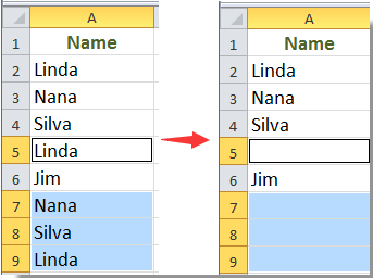 How to remove duplicates but keep first instance in Excel?