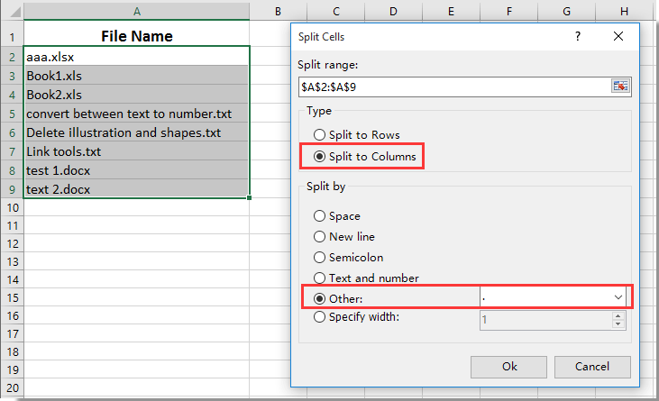 How To Remove extension From filename In Excel 
