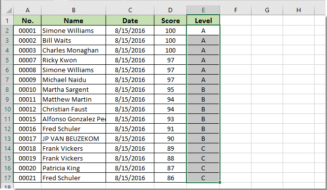 How to repeat a cell value until new value is seen or reached in Excel?