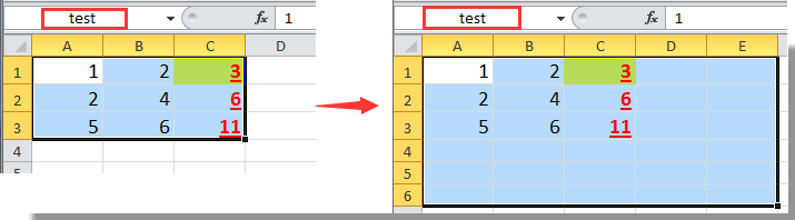 How to resize an existing named range in Excel?