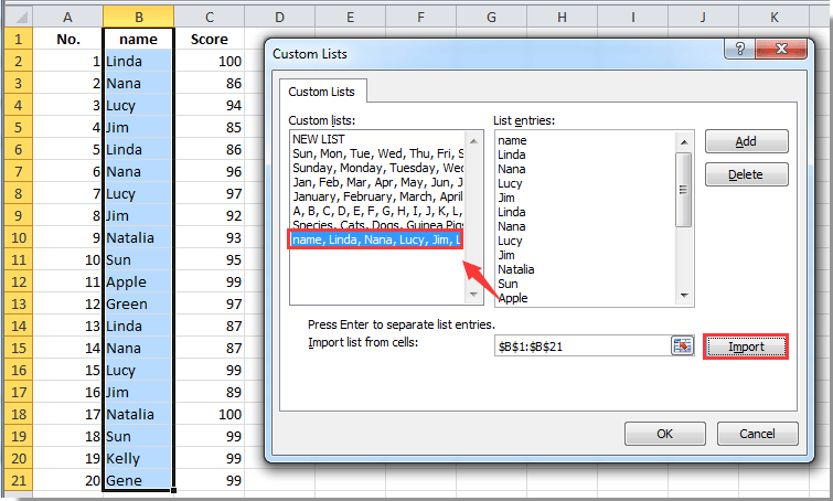 How to save frequently used list and reuse it in future work in Excel?