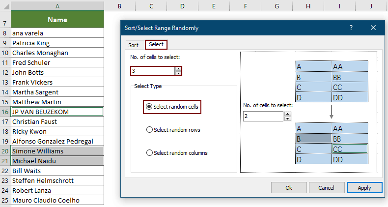  How To Select Random Names From A List In Excel 