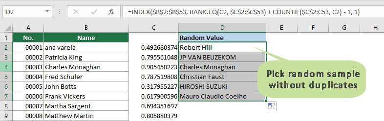 Make random sample selection in Excel (full guide)