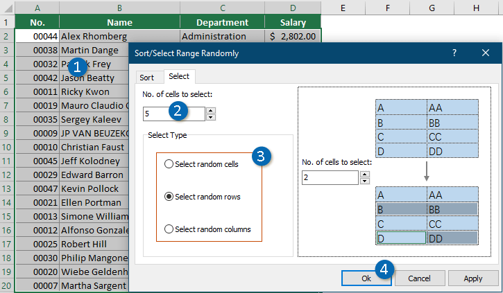 Make random sample selection in Excel (full guide)