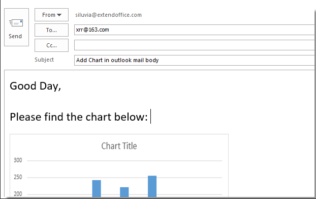 How To Send A Specific Chart In An Email With Vba In Excel