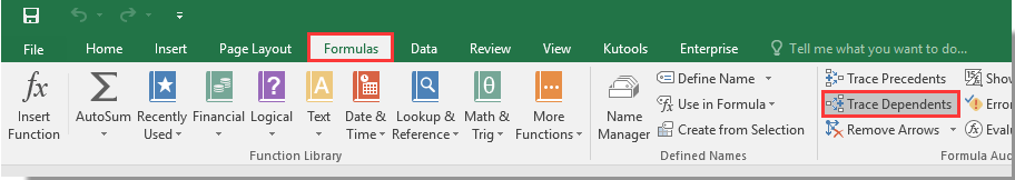 How To Show Arrows To Display The Relationship Between Formulas And Cells In Excel 