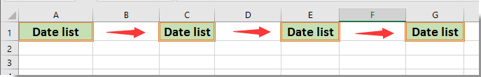 How to skip cells or columns when tabbing in Excel?