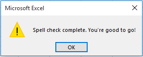 How to spell check all sheets or entire workbook at once in Excel?