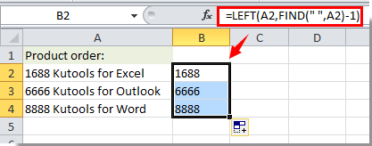 How to split cells by first space delimiter in Excel?