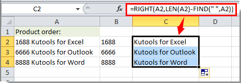 How to split cells by first space delimiter in Excel?