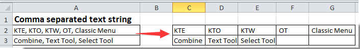 Split Comma Separated Values Into Rowscolumns In Excel Easy Guide 6780