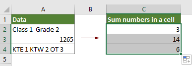 How to sum or adding numbers in a single cell in Excel?