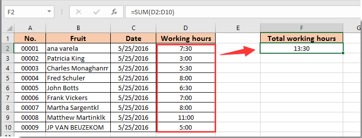 How To Add Or Sum Times Over 24 Hours In Excel 