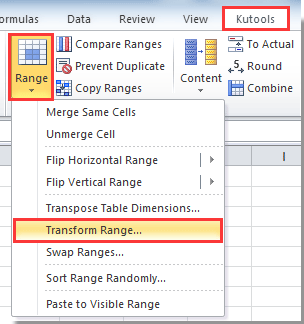 How to convert vertical list to horizontal or vice versa in Excel?