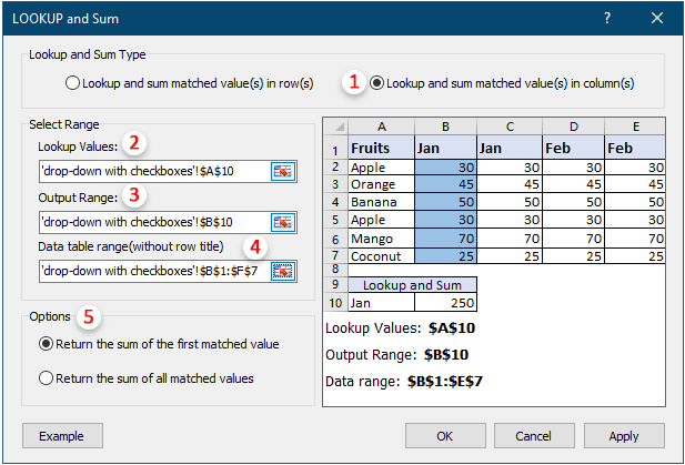 How To Vlookup And Sum Matches In Rows Or Columns In Excel 2023 Www 