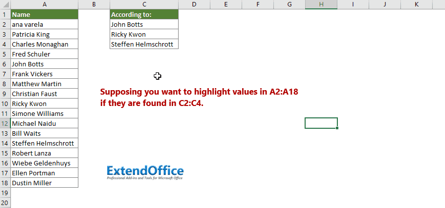 How to vlookup value and return true or false / yes or no in Excel?