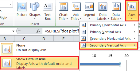 How to create dot plot in Excel?