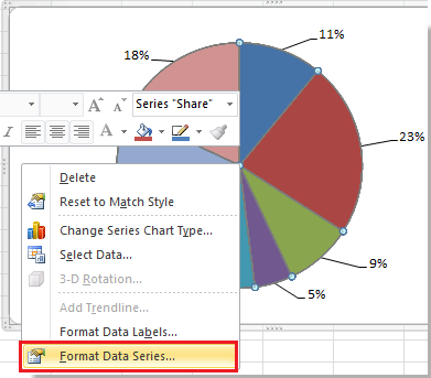 How to add leader lines to doughnut chart in Excel?
