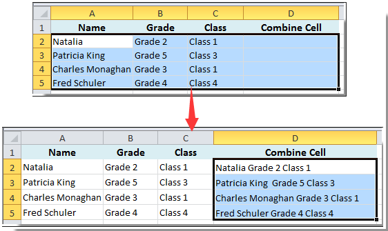 How To Add Text Cells Together Into One Cell In Excel 