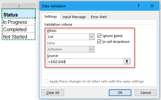 How to highlight rows based on drop down list in Excel?