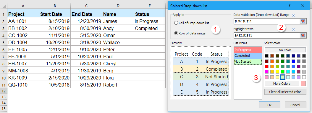How To Highlight Rows Based On Drop Down List In Excel 
