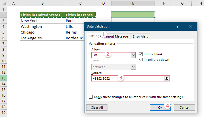 Conditional Drop-Down List with IF Statement (5 Examples)