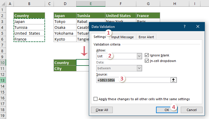 Conditional Drop Down List With If Statement 5 Examples
