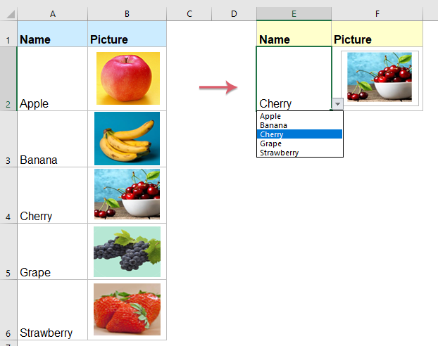 How To Create Drop Down List With Images In Excel 