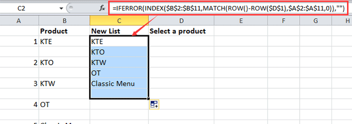 how-to-create-a-dynamic-list-without-blank-in-excel