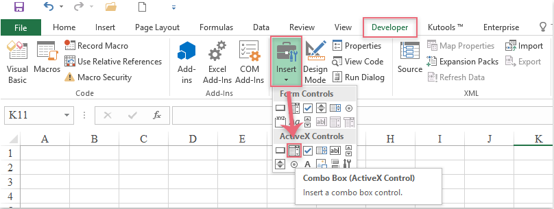 How To Navigate Between Worksheets By Using Drop Down List In Excel