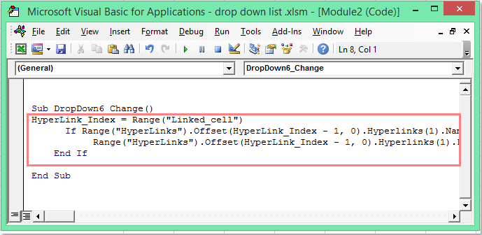 How To Create Drop Down List With Hyperlinks In Excel 5655