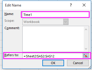 How to easily edit name range and the scope in Excel?