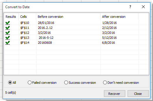How to quickly convert Euro date format to US date in Excel?