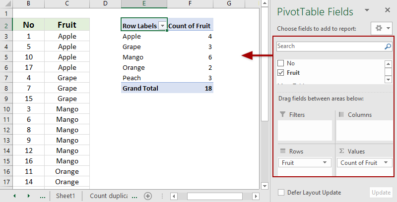 Find, highlight, filter, count, and delete duplicates in Excel