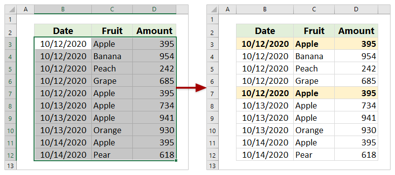 Find, highlight, filter, count, and delete duplicates in Excel