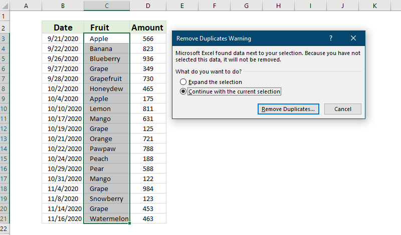 Find, highlight, filter, count, and delete duplicates in Excel