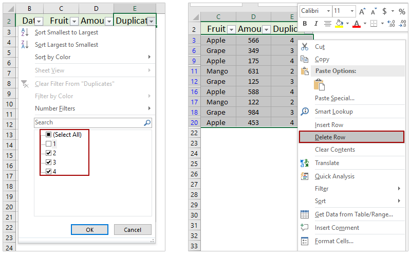 Find Highlight Filter Count And Delete Duplicates In Excel
