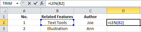 How to filter cells by length of text in Excel?