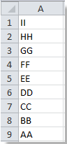 How to flip / reverse a column of data order vertically in Excel?