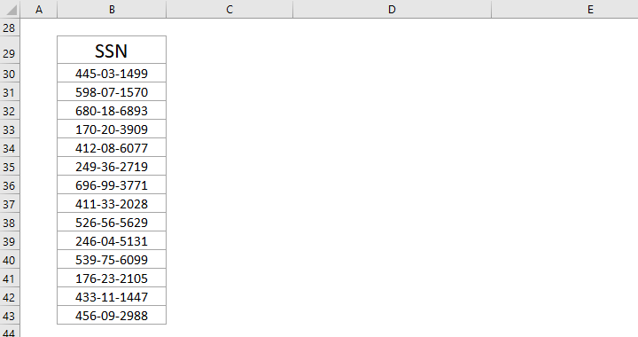 How to remove all dashes from SSN in Excel?