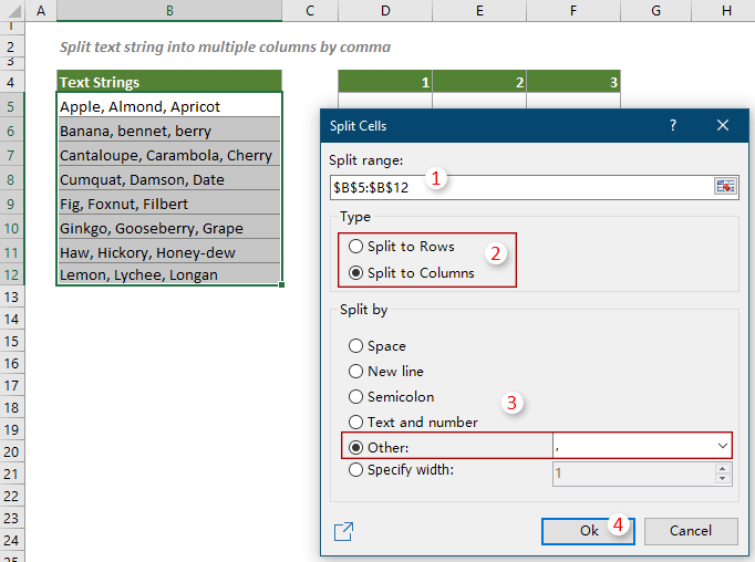 Excel Tutorial Split Text Number And Date Cells Separate Into Multiple Columns