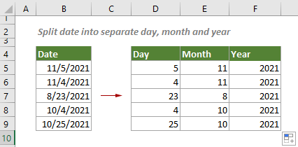 Excel tutorial: split text, number, and date cells (separate into ...