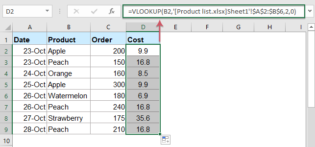 VLOOKUP function with some basic and advanced examples in Excel